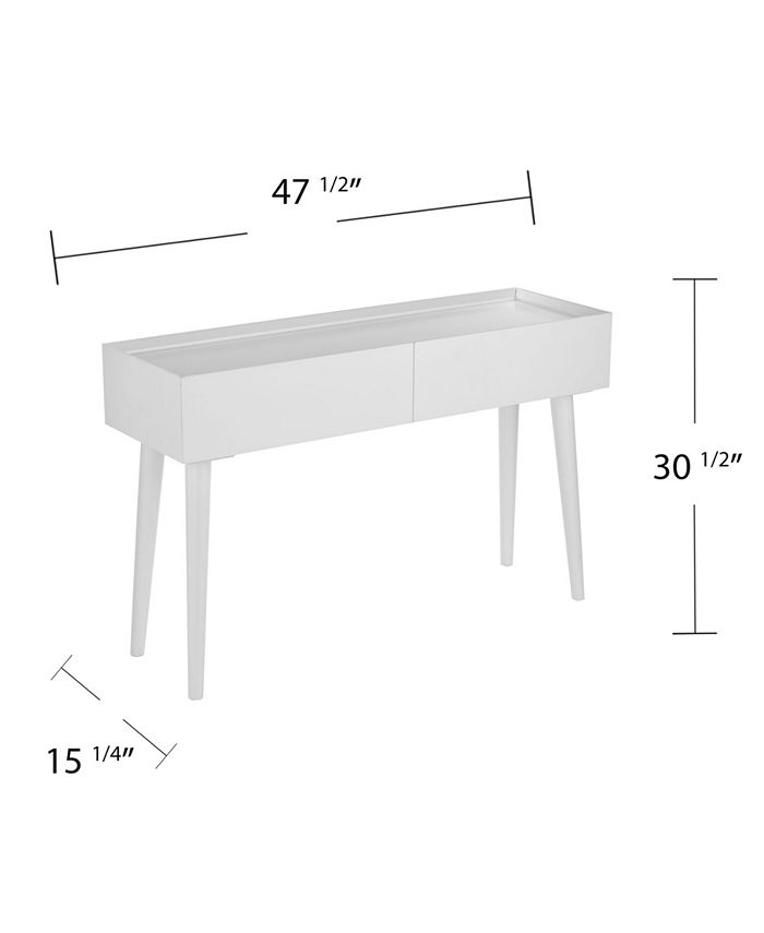 Southern Enterprises Dorlan Bright White Console Table - Macy's