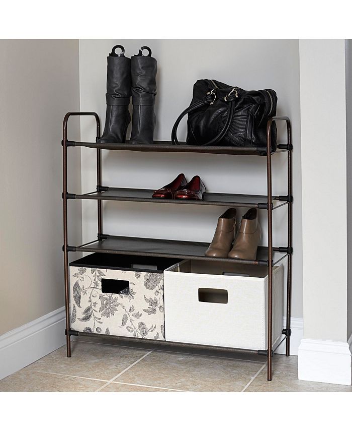 Household Essentials Deluxe Open Storage Bin with Cutout Handles - Macy's