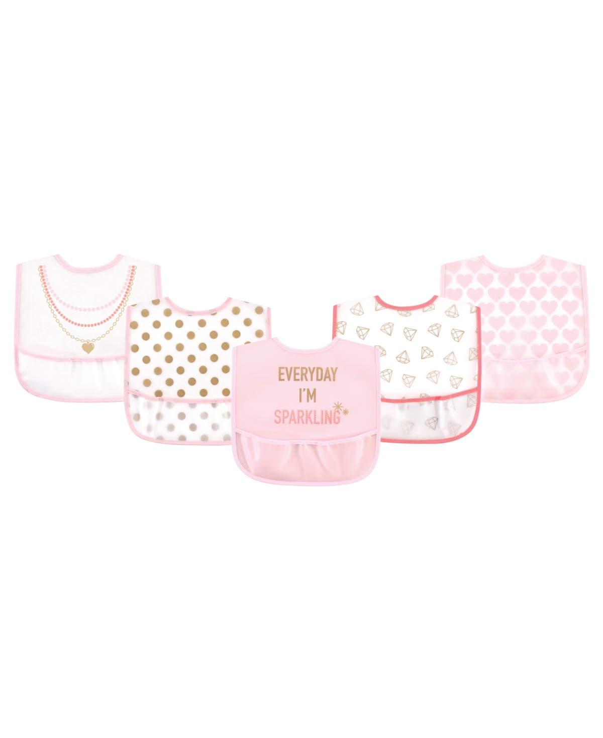 Click here for Little Treasure Baby Girls Water-resistant Bibs -... prices