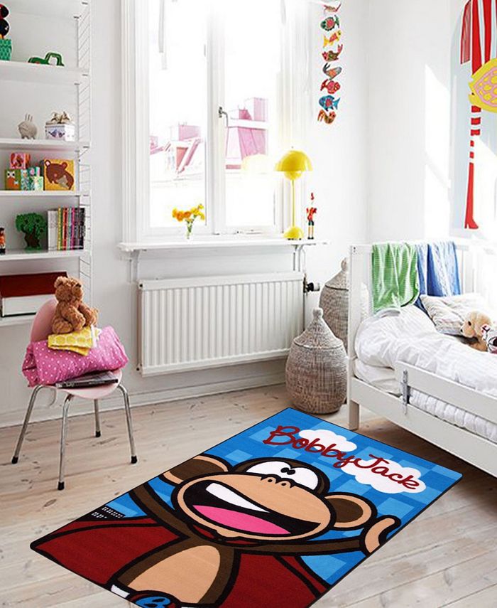 Fun Rugs Bobby Jack Big Head Bobby 19" x 29" Area Rug - Macy's