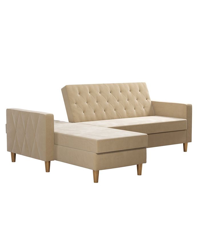 CosmoLiving by Cosmopolitan Liberty Sectional Futon with Storage ...