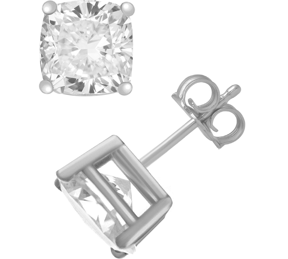 Click here for And Now This Cubic Zirconia Cushion Stud Earrings... prices