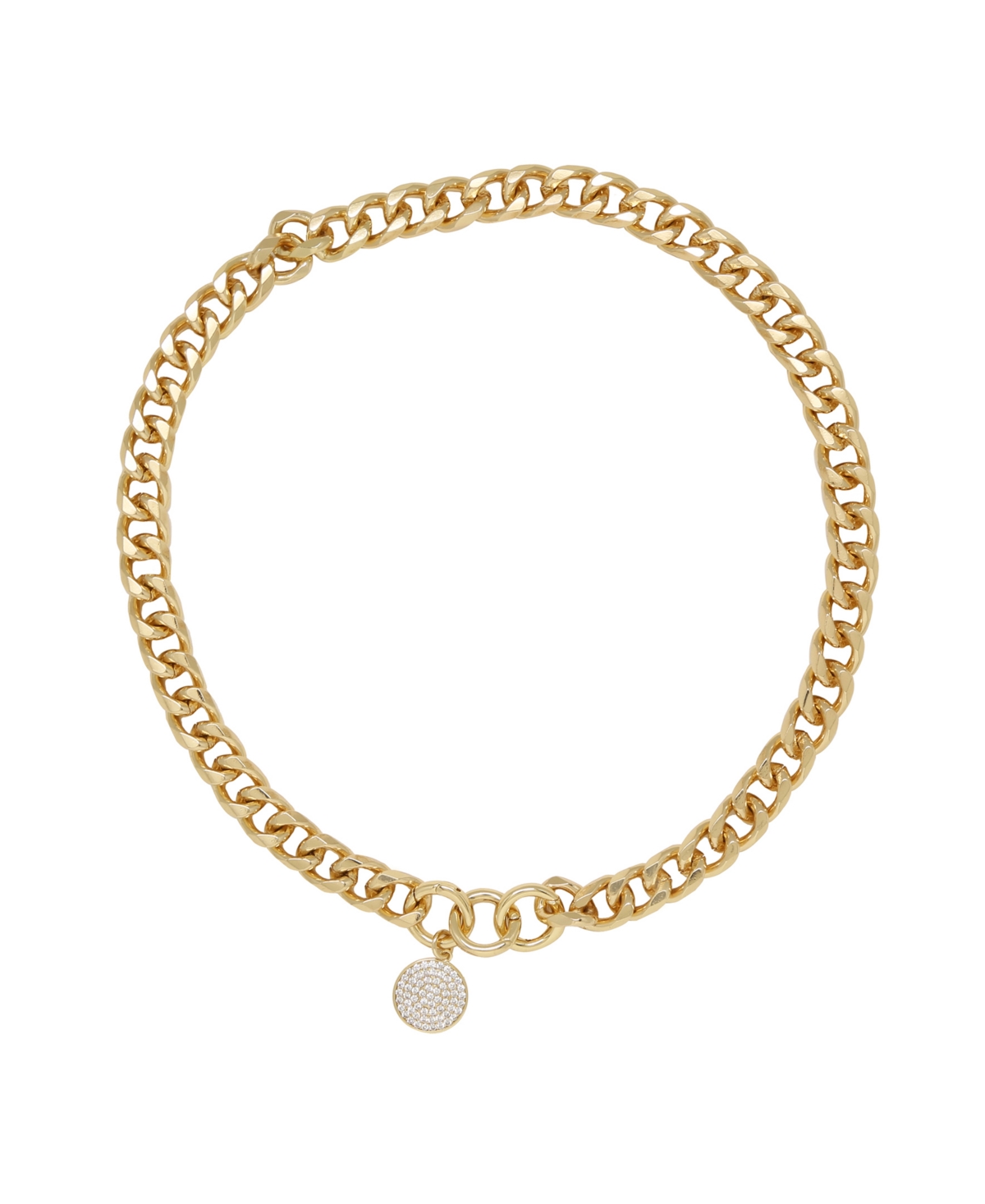 Click here for Ettika Crystal Disc Charm Chain Womens Necklace -... prices