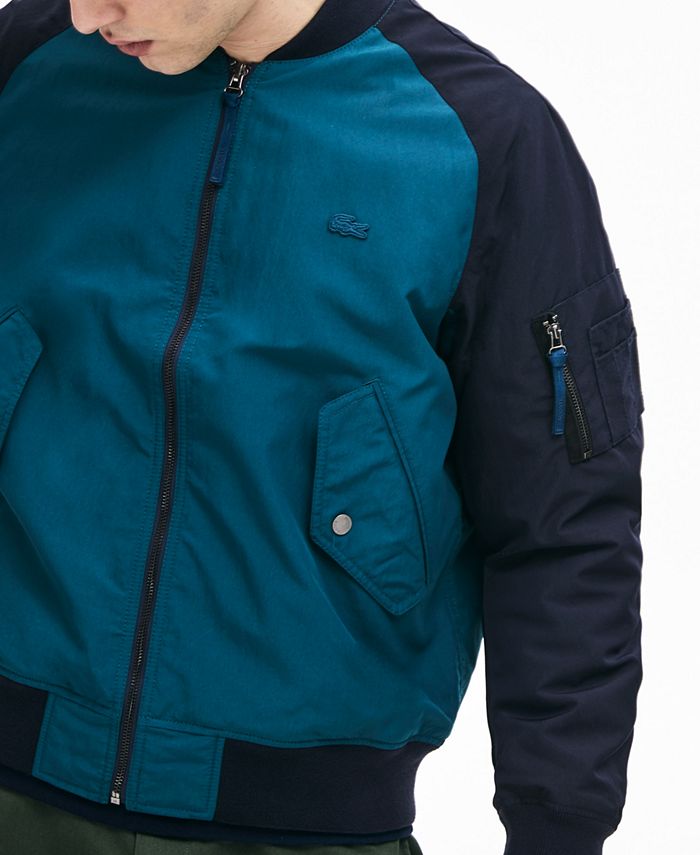 Lacoste Men's Regular Fit Lightweight Reversible Bomber Jacket - Macy's