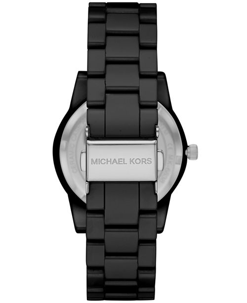 Michael Kors Ritz Three-Hand Black Ceramic Watch & Reviews - Watches ...