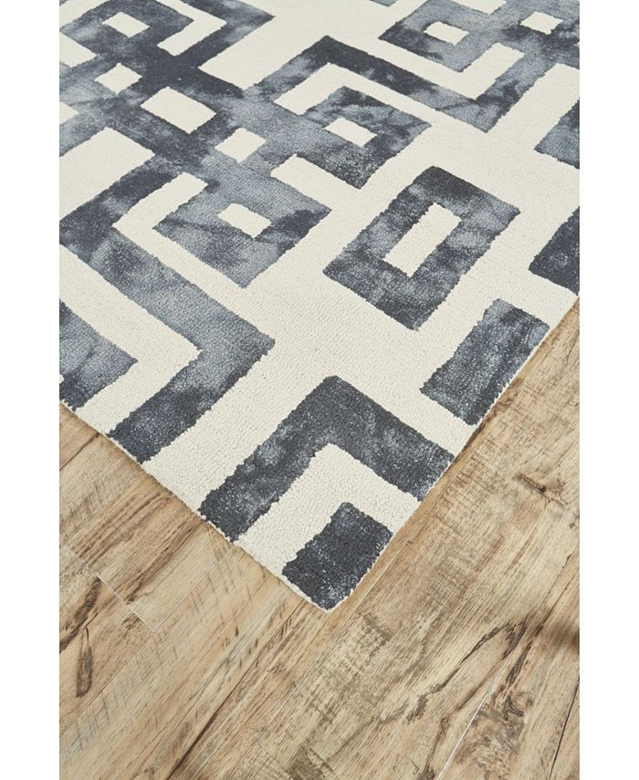 Feizy Lorrain R8568 Slate 5' x 8' Area Rug - Macy's