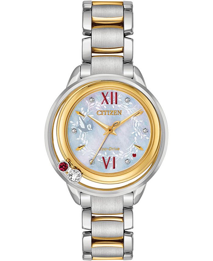Citizen Citizen Eco-Drive Women's Snow White Diamond-Accent Two-Tone ...