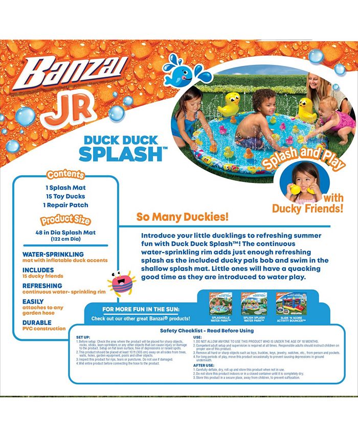 Banzai Duck Duck Splash Pool Outdoor Toy - Macy's