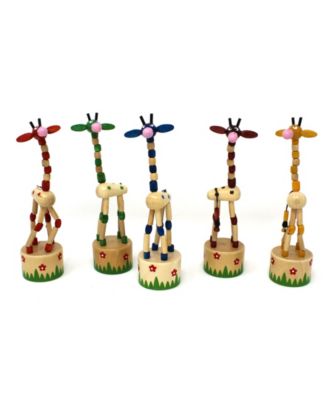 Jack Rabbit Creations Inc. Push Puppet Giraffes Set Of 6 - Assorted ...