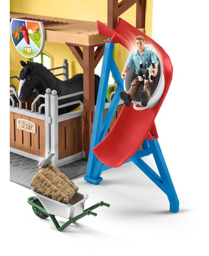Schleich Farm World, Horse Stable Toy Playset - Macy's