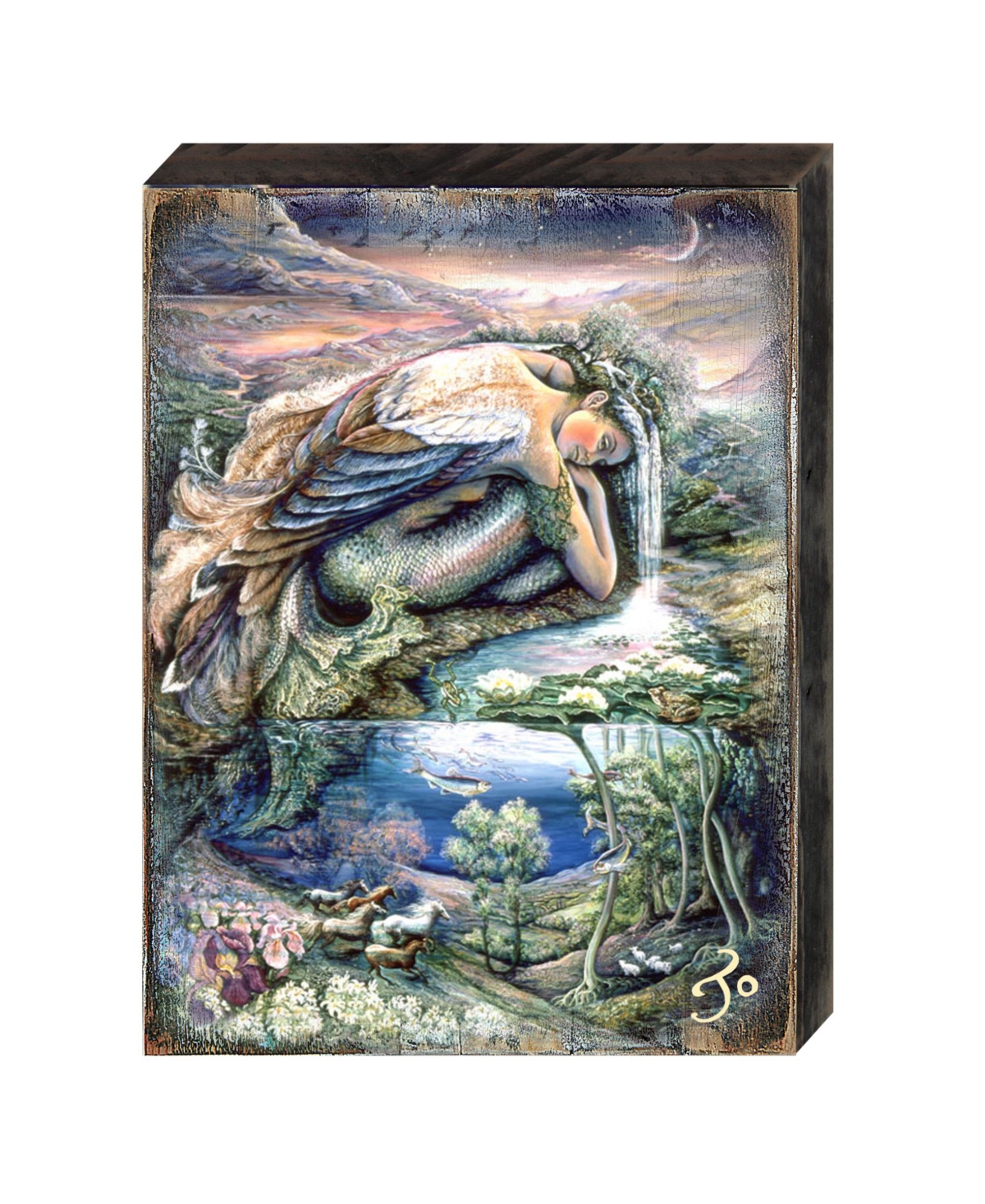 Click here for Designocracy Mer Angel Wall Wooden Decor by Joseph... prices