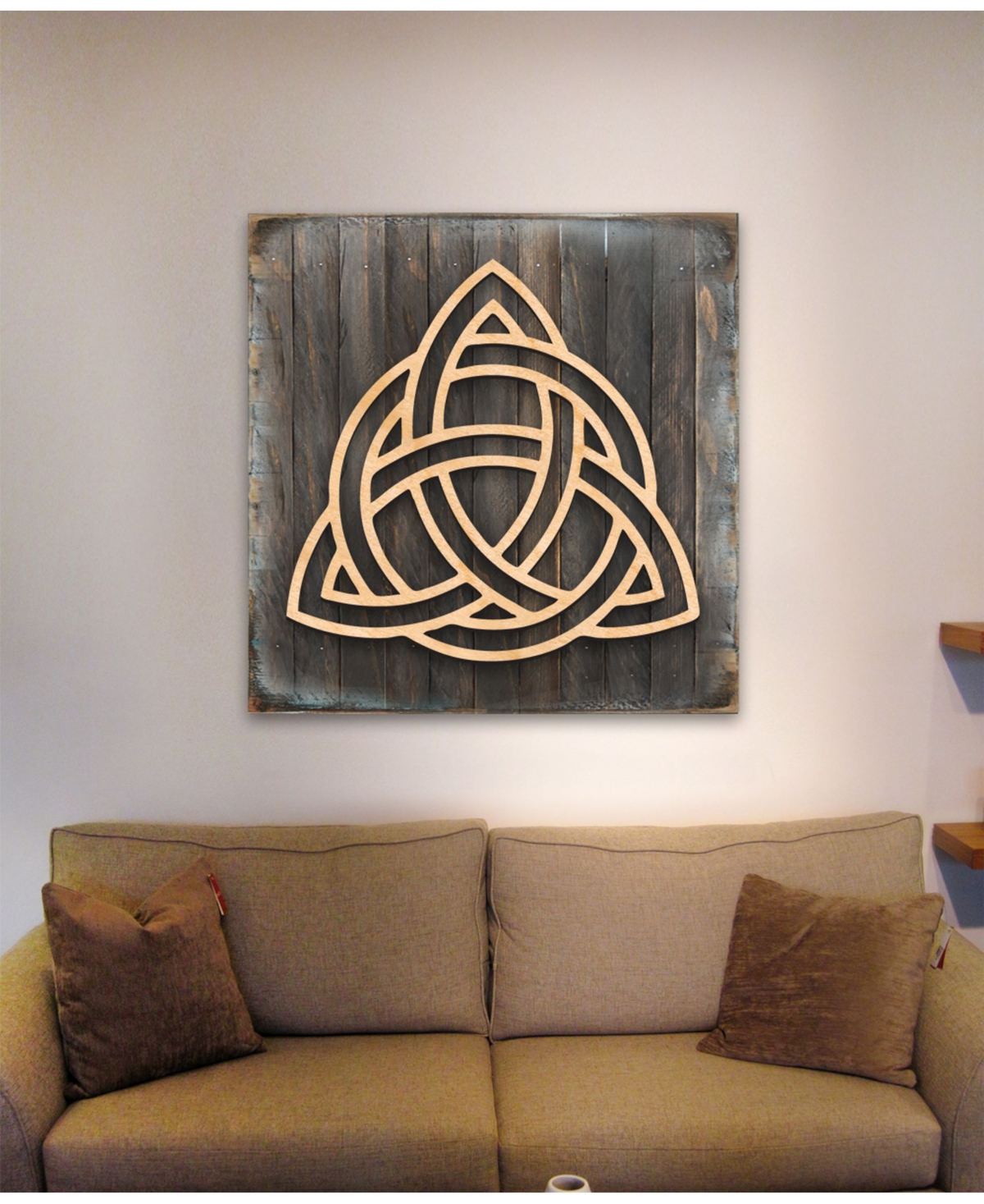 Click here for Designocracy Celtic Spiral Wood Box Sign - Multi prices
