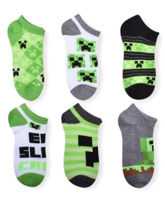 Planet Sox Big Boys 6-Pack Minecraft Socks - Macy's
