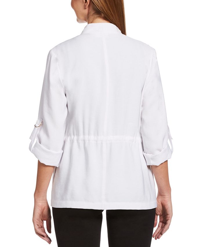 Rafaella Roll Tab Draped Jacket - Macy's