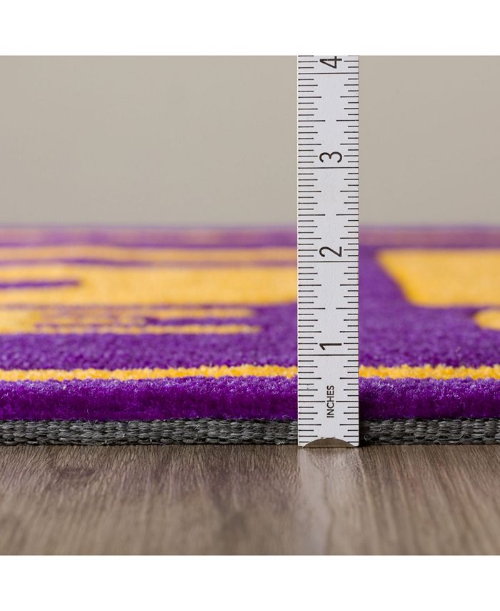 Luxury Sports Rugs Lsu Colls Purple 3'2" x 5'1" Area Rug - Macy's