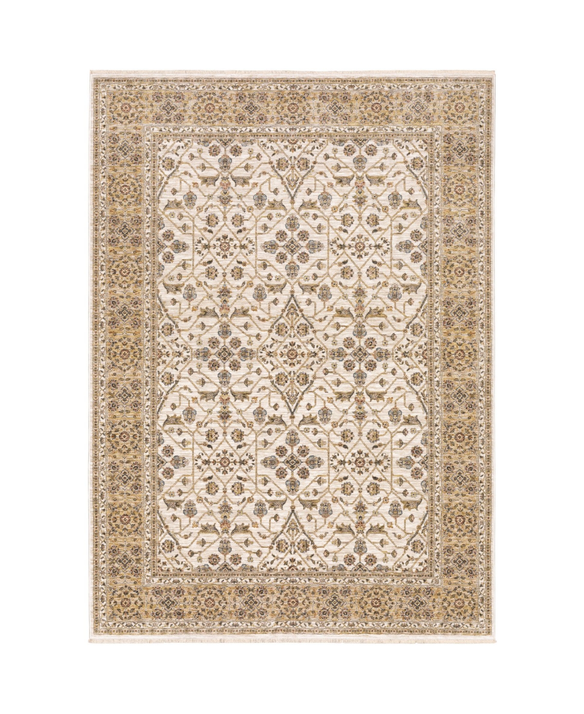 Click here for Oriental Weavers Maharaja 1J Ivory and Gold 23 x 7... prices