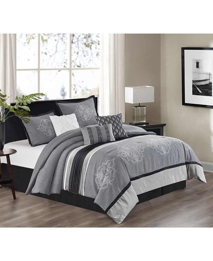 Nanshing Como 7 Piece Comforter Set, King - Macy's