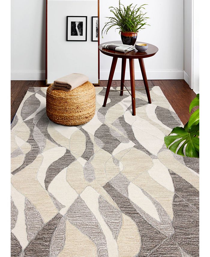 BB Rugs Downtown Tud-05 Beige 2'6" x 8' Runner Rug - Macy's