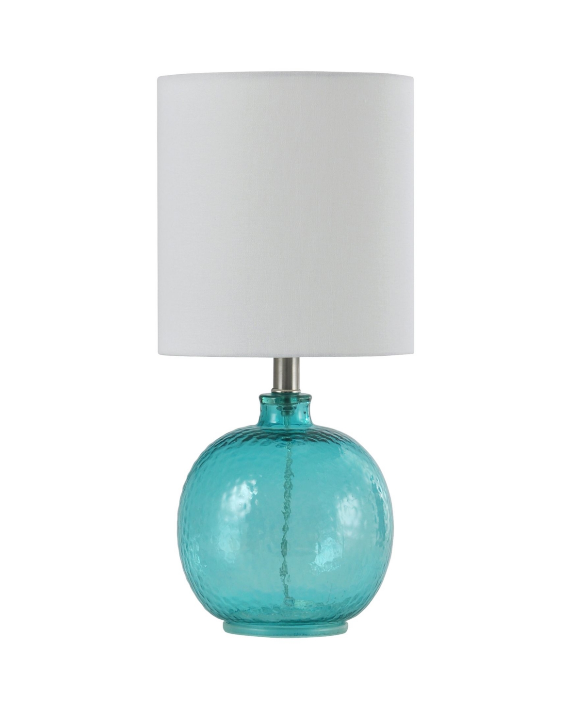 Click here for StyleCraft Glass Table Lamp - Blue prices