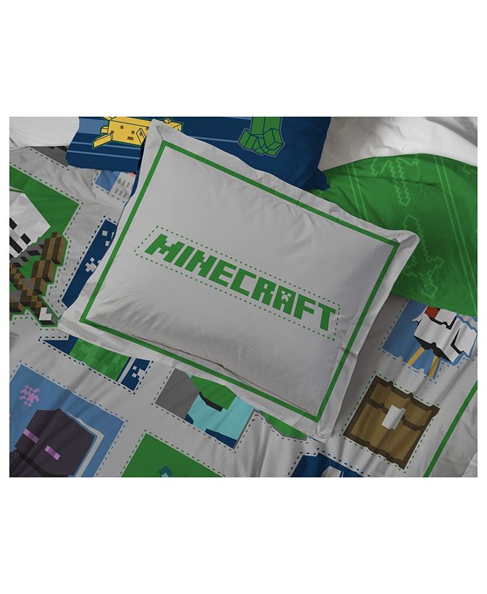Minecraft 'Patchwork Mobs' 6pc Twin Comforter Set, Created For Macy's ...