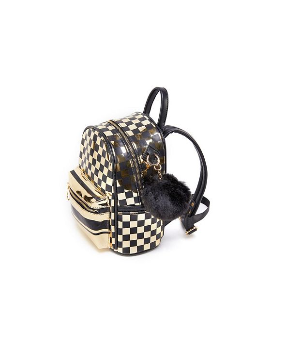 LIKE DREAMS Small Checkered Backpack & Reviews - Handbags & Accessories ...