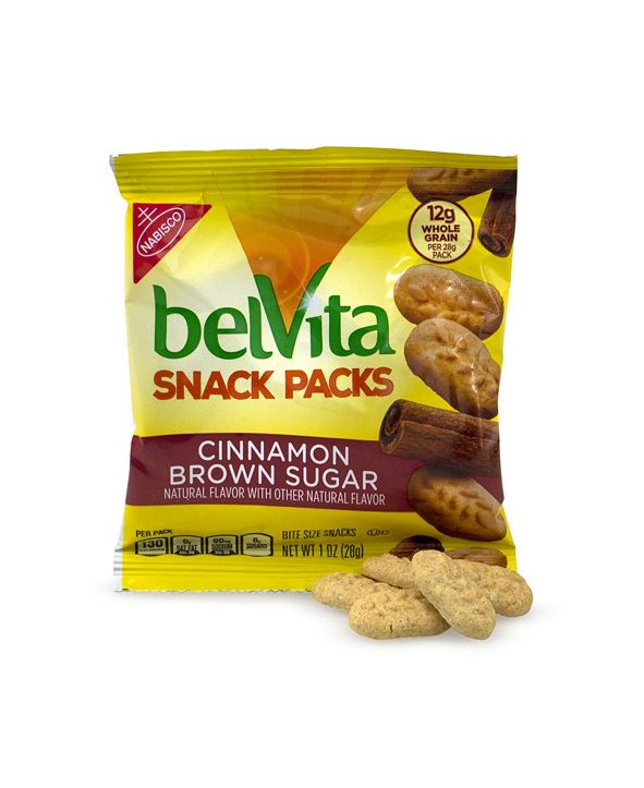 belVita Breakfast Biscuits Bite Size Snack Packs Variety, Pack of 36 ...
