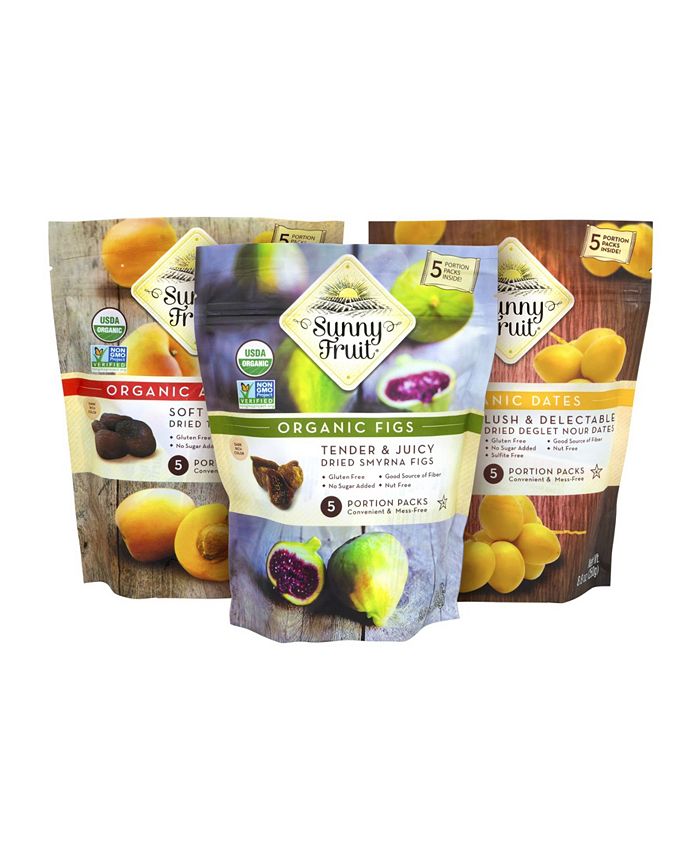 Sunny Fruit Organic Dried Fruit Variety, Pack of 3 - Macy's