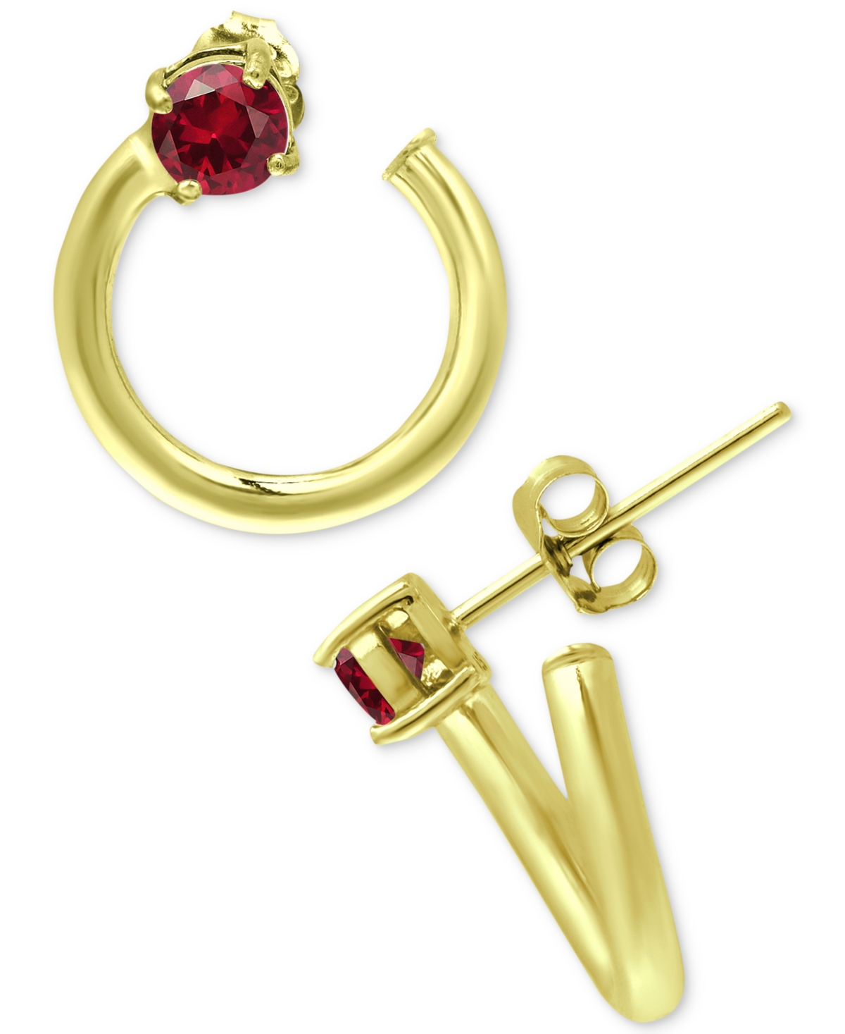 Click here for Giani Bernini Cubic Zirconia Front & Back Hoop Ear... prices