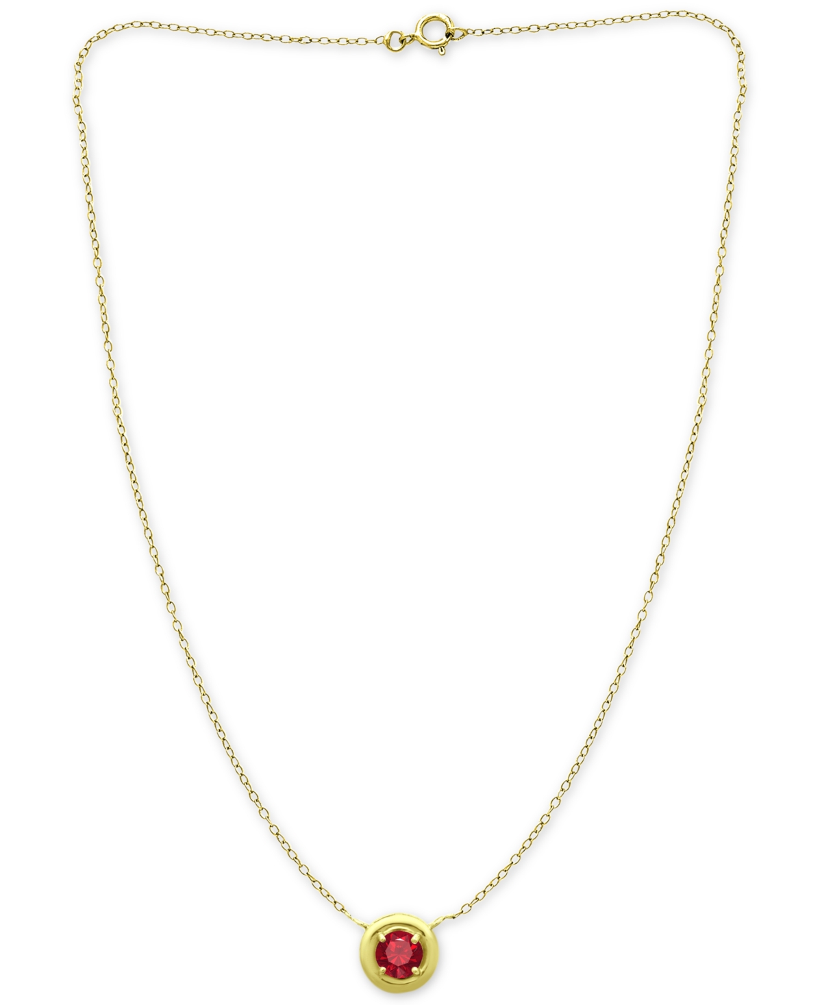 Click here for Giani Bernini Red Cubic Zirconia Framed 16 Pendant... prices