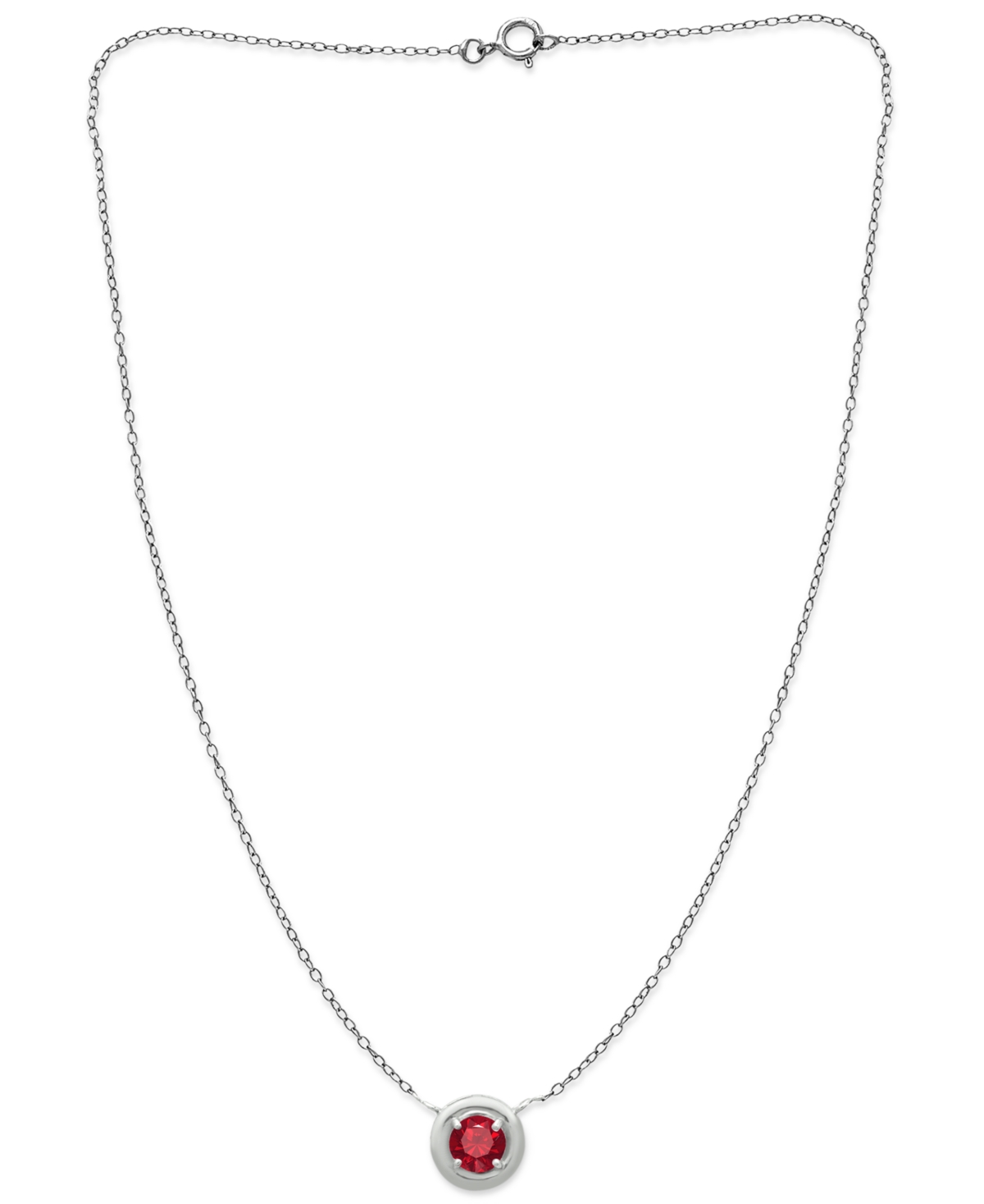 Click here for Giani Bernini Red Cubic Zirconia Framed 16 Pendant... prices