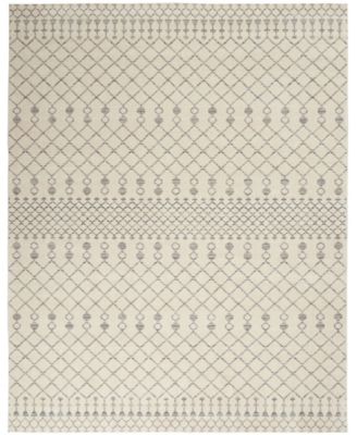 Nourison Home Palermo PMR03 Beige and Gray 8' x 10' Area Rug - Macy's