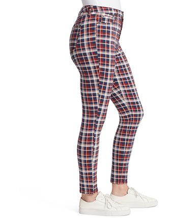 WILLIAM RAST High-Rise Plaid Skinny Jeans - Macy's