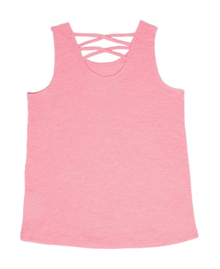 Epic Threads Big Girls Strappy Back Graphic Tank Top - Macy's