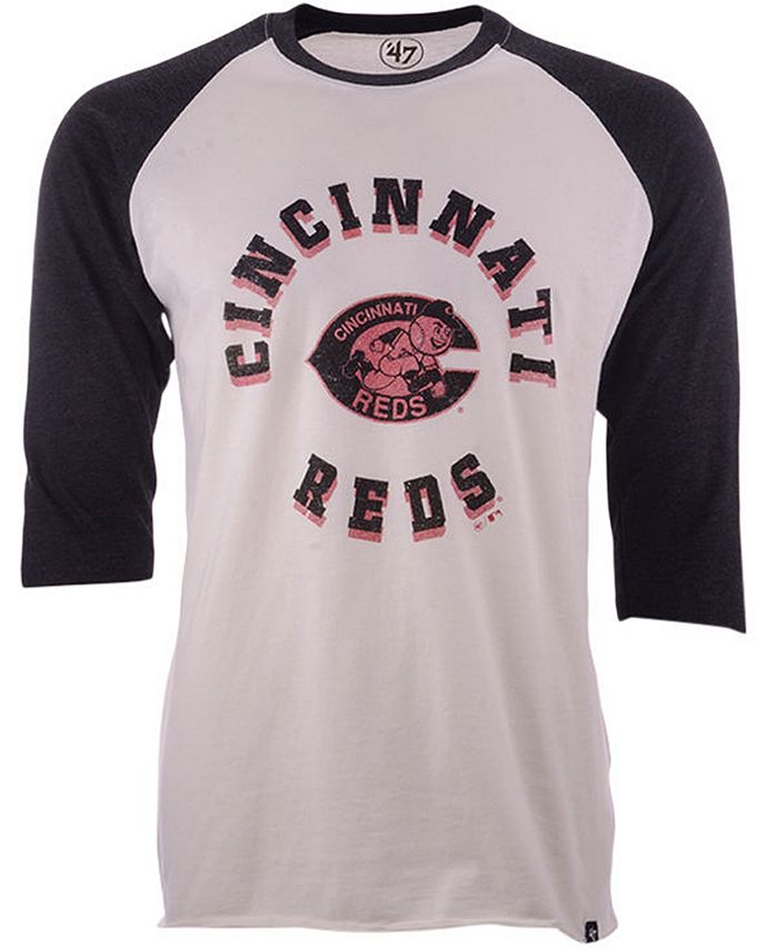 '47 Brand Cincinnati Reds Men's Coop Retrospect Raglan T-Shirt - Macy's
