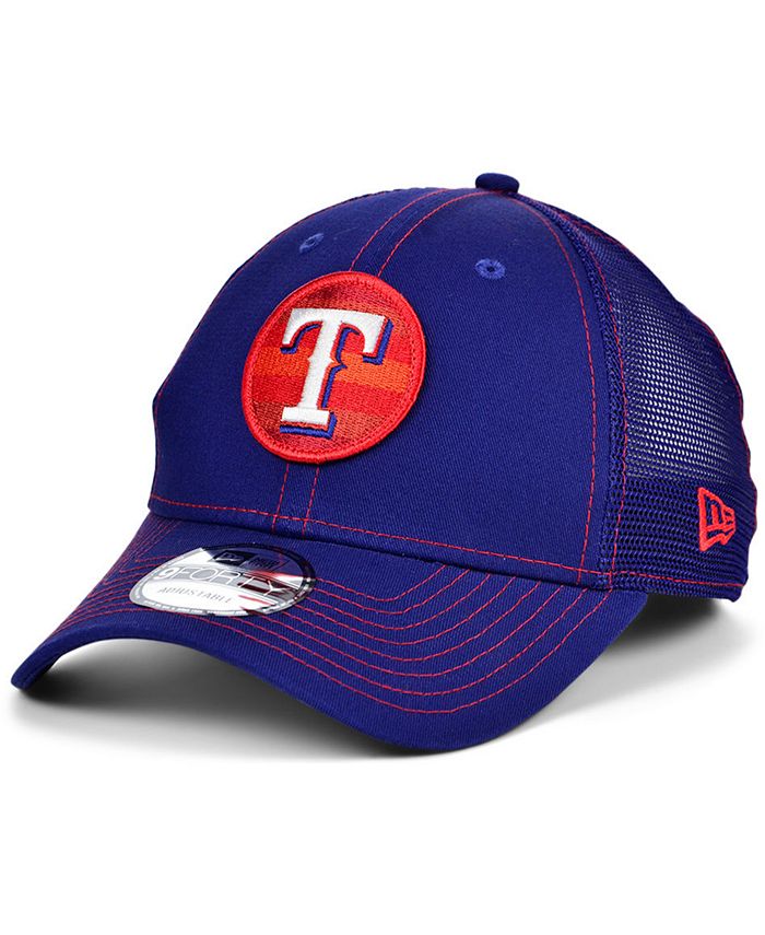 New Era Texas Rangers Logo Fill Trucker 9FORTY Cap - Macy's