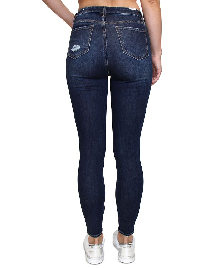 Almost Famous Juniors' Distressed Skinny Jeans - Macy's