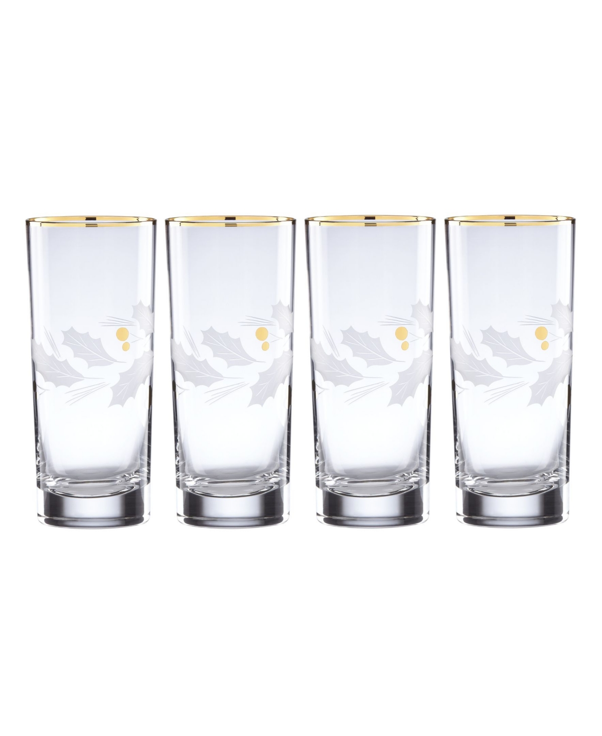 Click here for Lenox Holiday Gold Highball Glasses  Set of 4 - Cl... prices