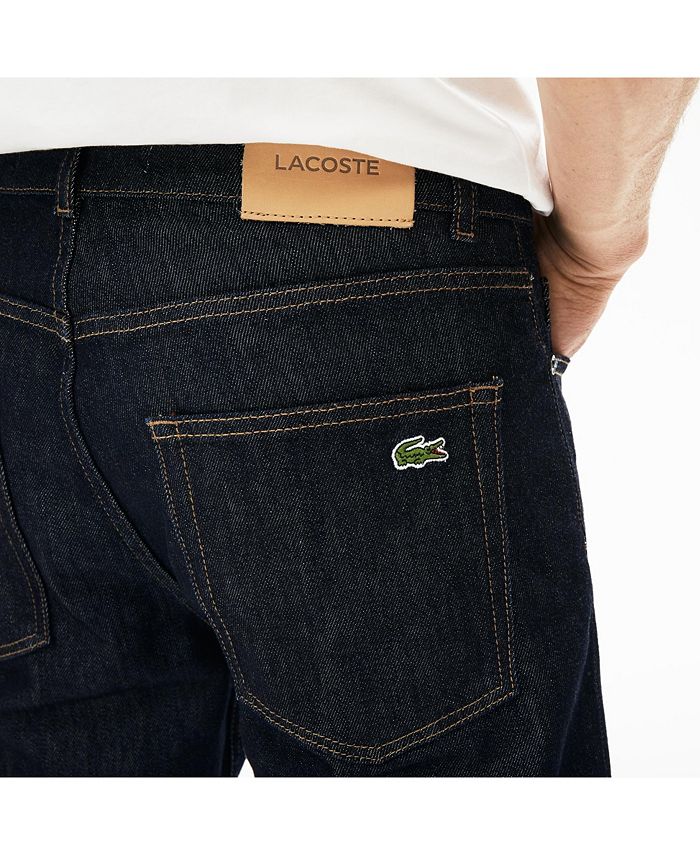 Lacoste Men's Slim Fit 5-Pocket Denim Pants - Macy's