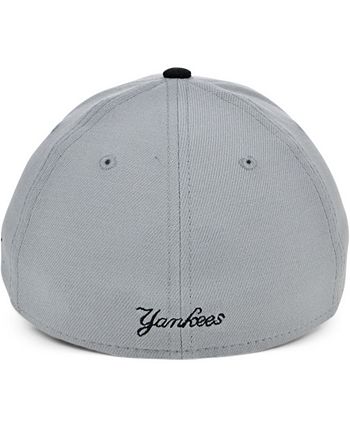 New Era New York Yankees Team Classic Gray Black White 39THIRTY Cap ...