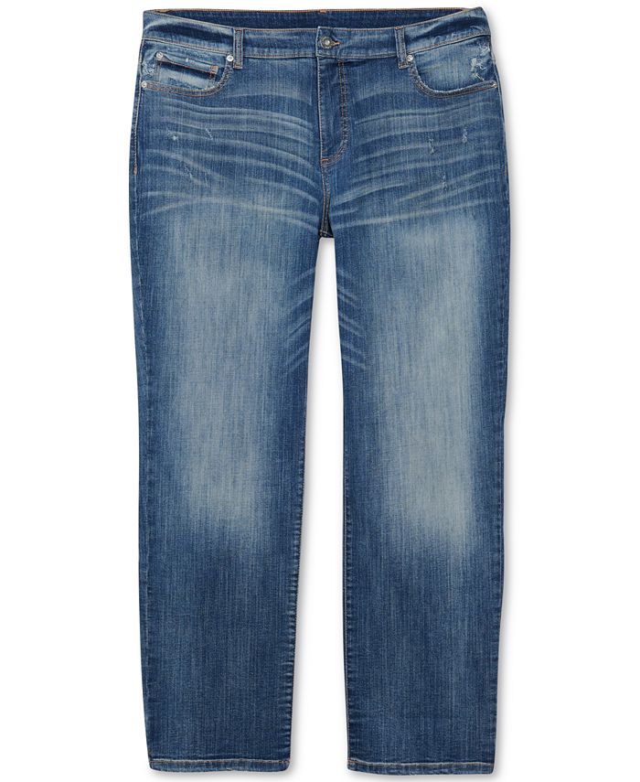 INC International Concepts INC Plus Size Straight-Leg Jeans, Created ...