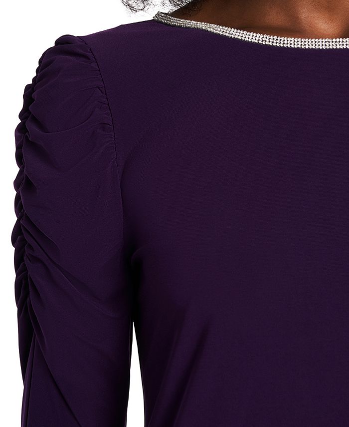 MSK Embellished Boat-Neck Top - Macy's