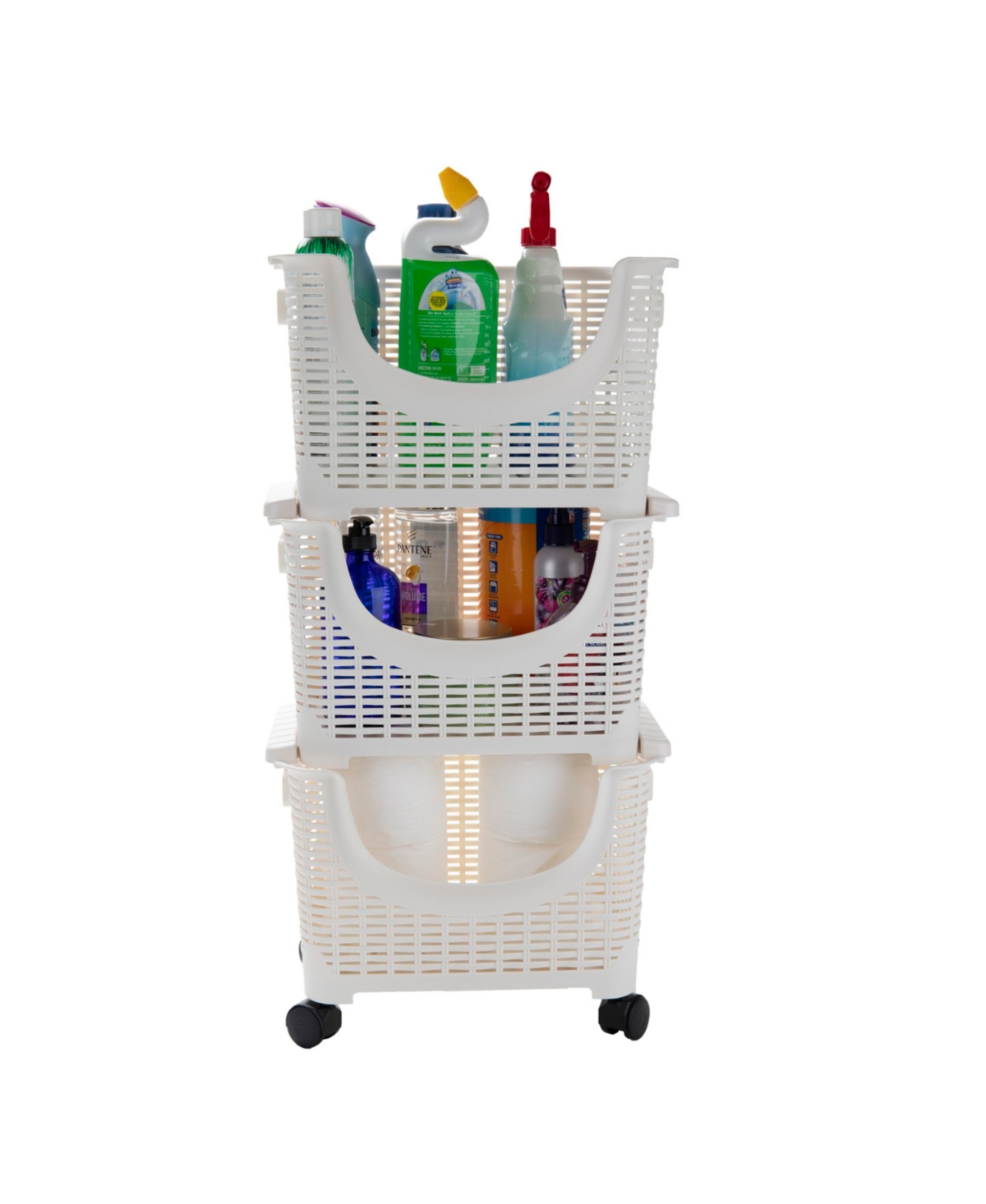 Mind Reader 3-Tier Stackable Rolling Storage Containers - Ivory | Smart ... Mind Reader 3-Tier Stackable Rolling Storage Containers - Ivory | Smart ...