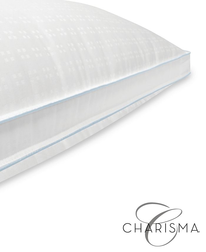 Charisma Gel-Infused Memory Foam Cluster and Gel Fiber Jumbo Bed Pillow ...