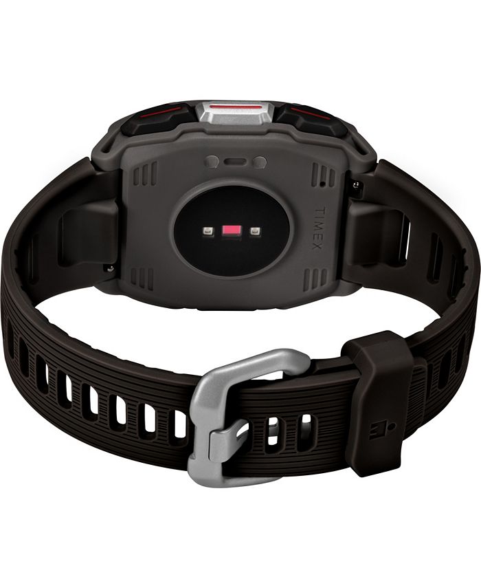 Timex Men's Ironman R300 Black Silicone Strap GPS Smart Watch with ...