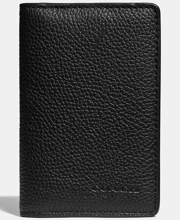 COACH Men's Leather Card Wallet - Macy's