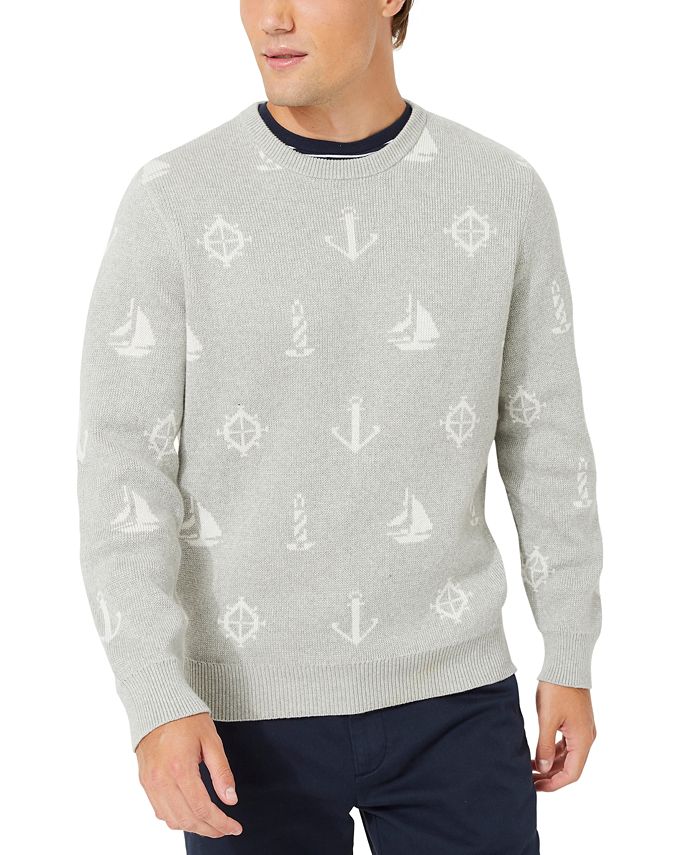 Nautica Men's Maritime Jacquard Sweater - Macy's