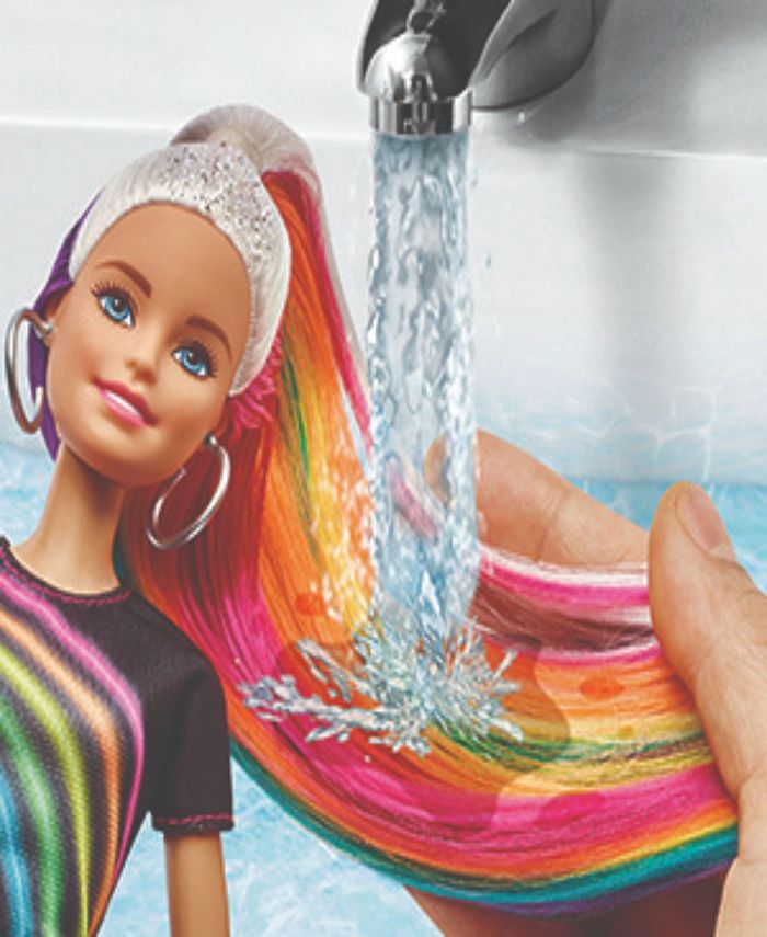 Barbie Rainbow Sparkle Hair Doll - Macy's