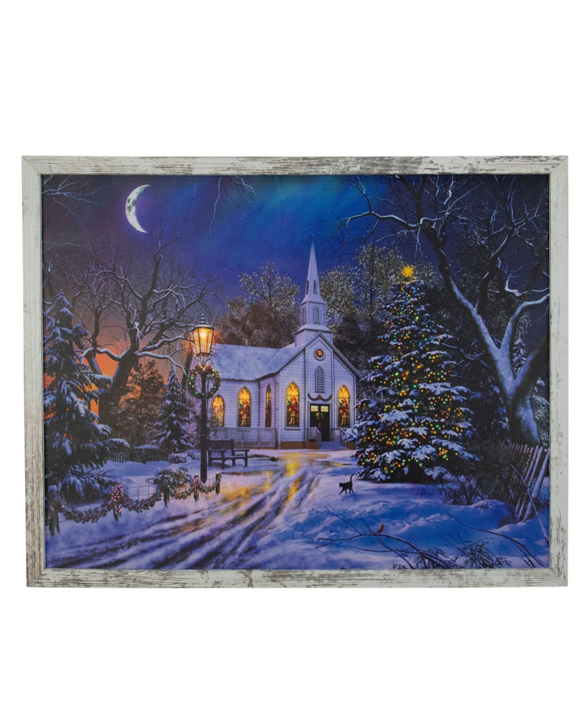 Click here for Northlight Distressed Frame Led Lighted Church Chr... prices