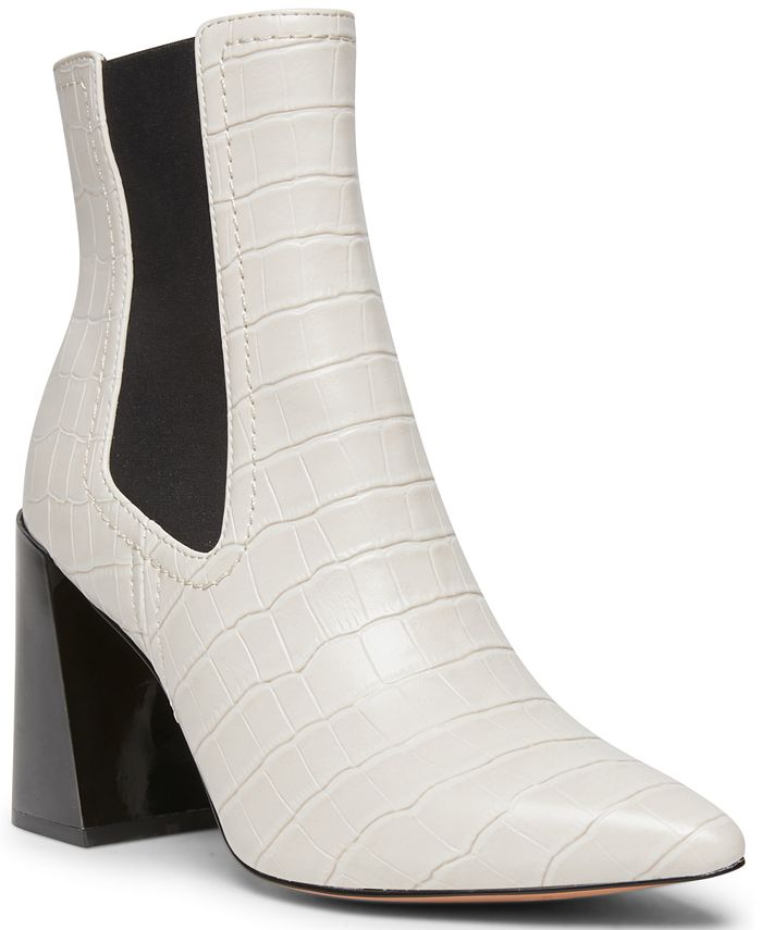 STEVEN NEW YORK Nico Flared-Heel Chelsea Booties - Macy's