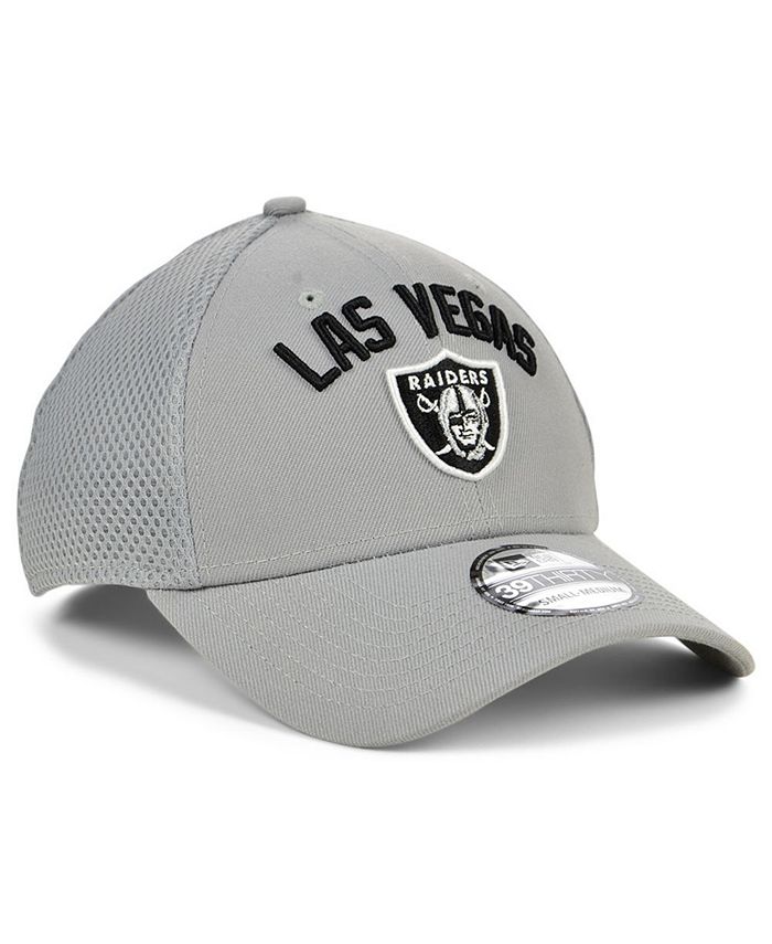 New Era Las Vegas Raiders Arch Wordmark 39THIRTY Cap - Macy's